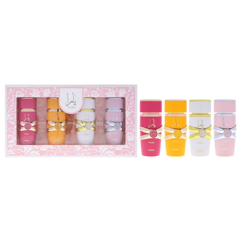 Lattafa My Yara Collection 4 Piece 25 ml Perfume Set | FragranceBaba.com